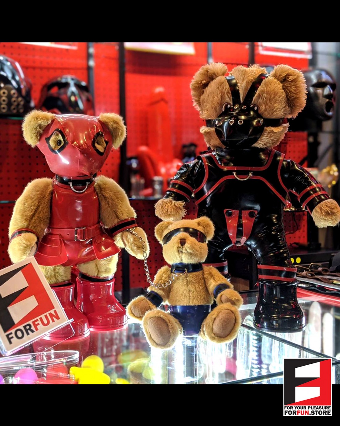 LATEX FAMILY TEDDY BEAR : FORFUN
