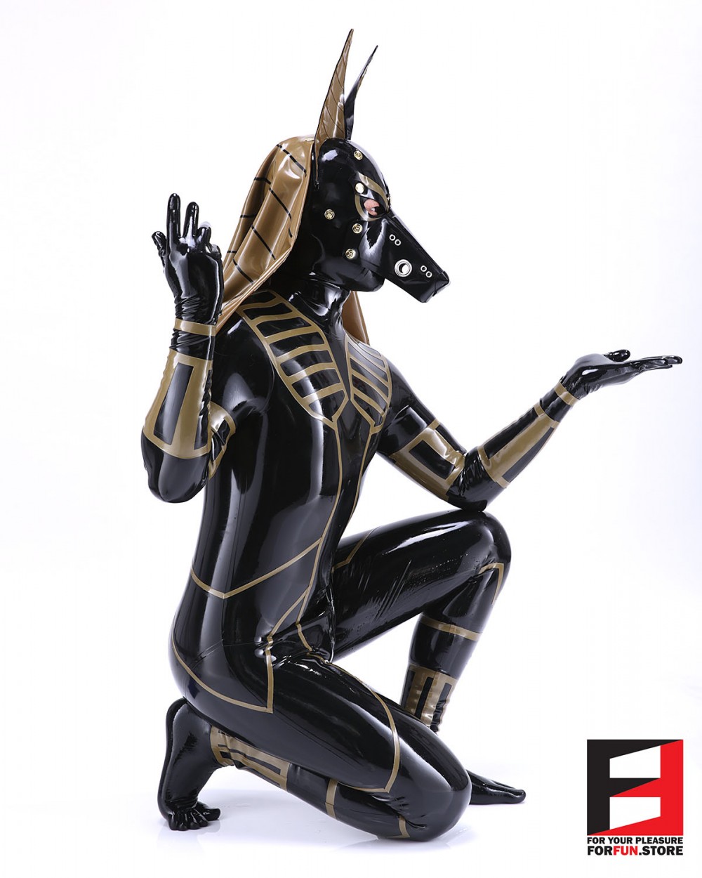 LATEX ANUBIS PETSUIT FOR YOUR PLEASURE : FORFUN