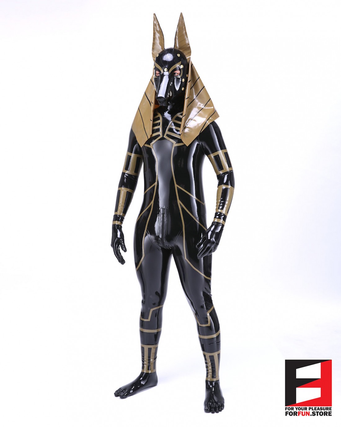 LATEX ANUBIS PETSUIT FOR YOUR PLEASURE : FORFUN