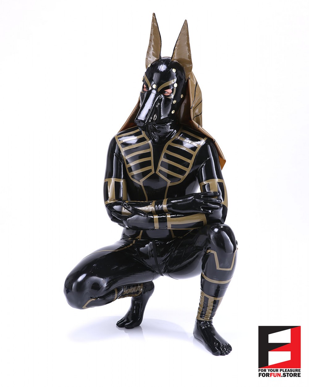 LATEX ANUBIS PETSUIT FOR YOUR PLEASURE : FORFUN