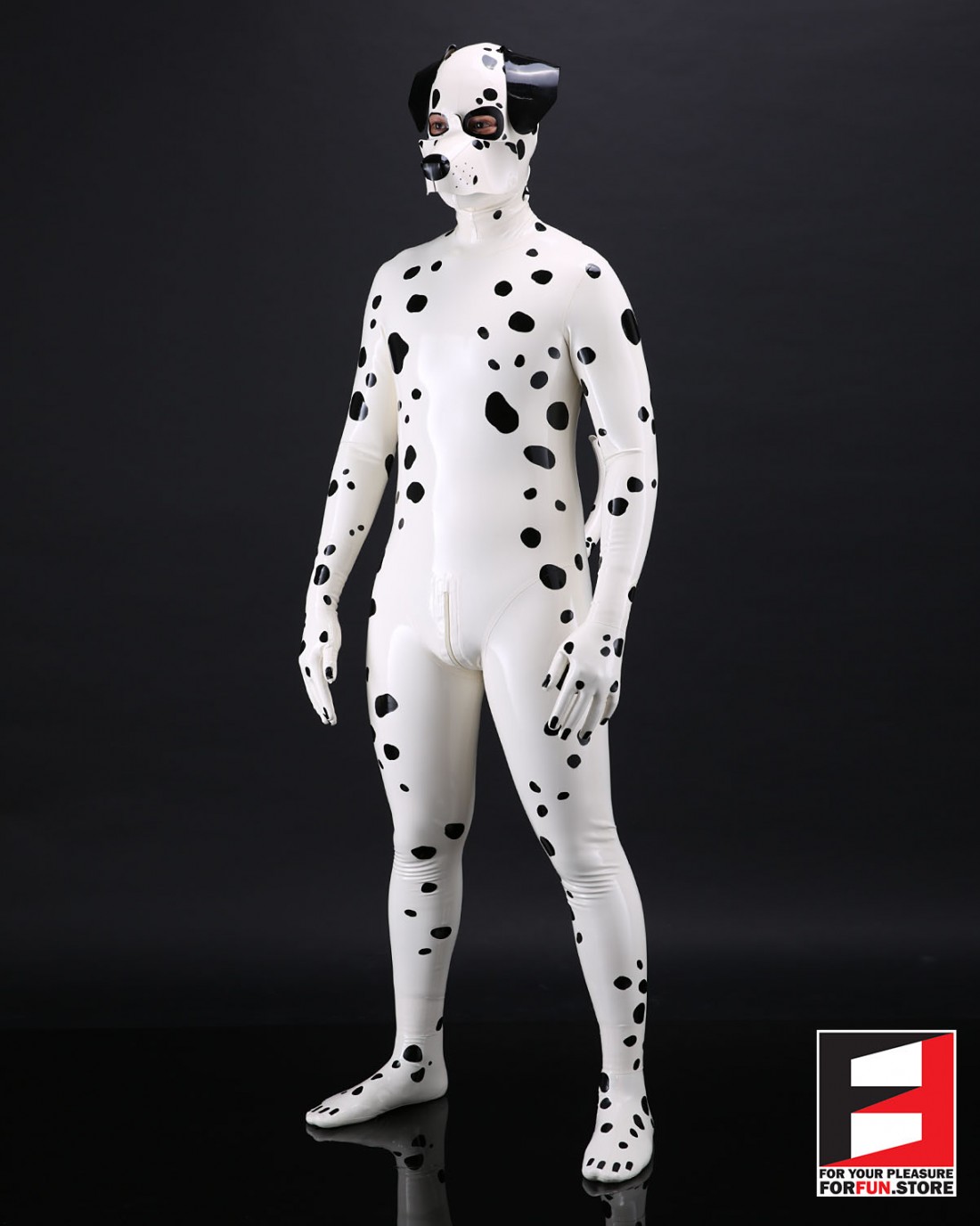 LATEX DALMATIAN PETSUIT FOR YOUR PLEASURE : FORFUN