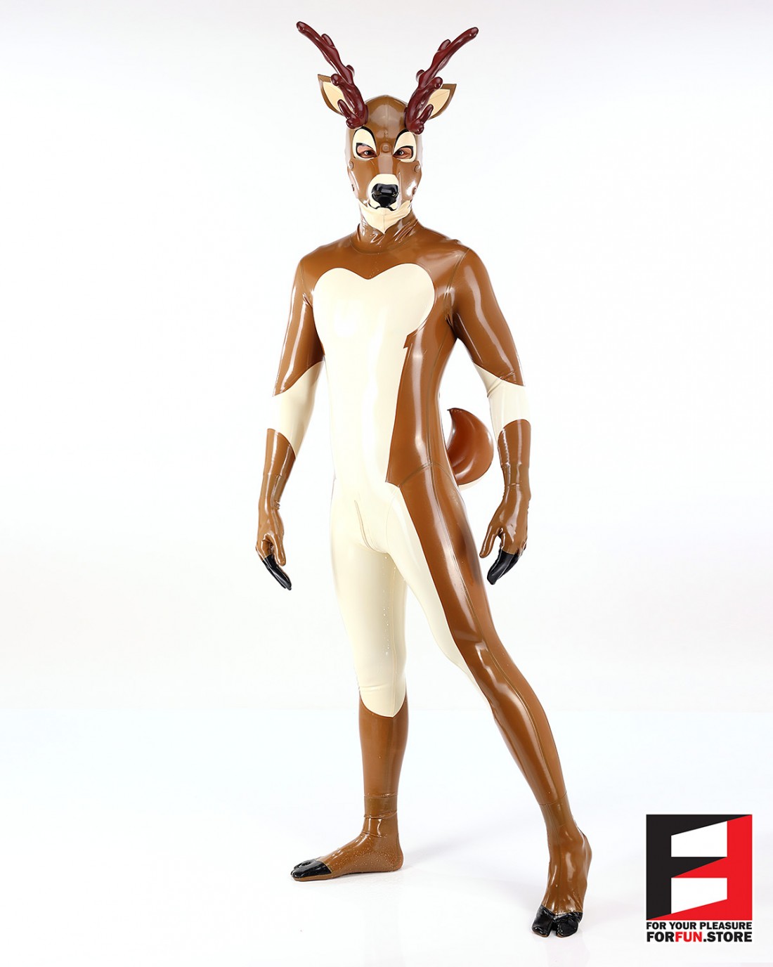 LATEX DEER PETSUIT FOR YOUR PLEASURE : FORFUN