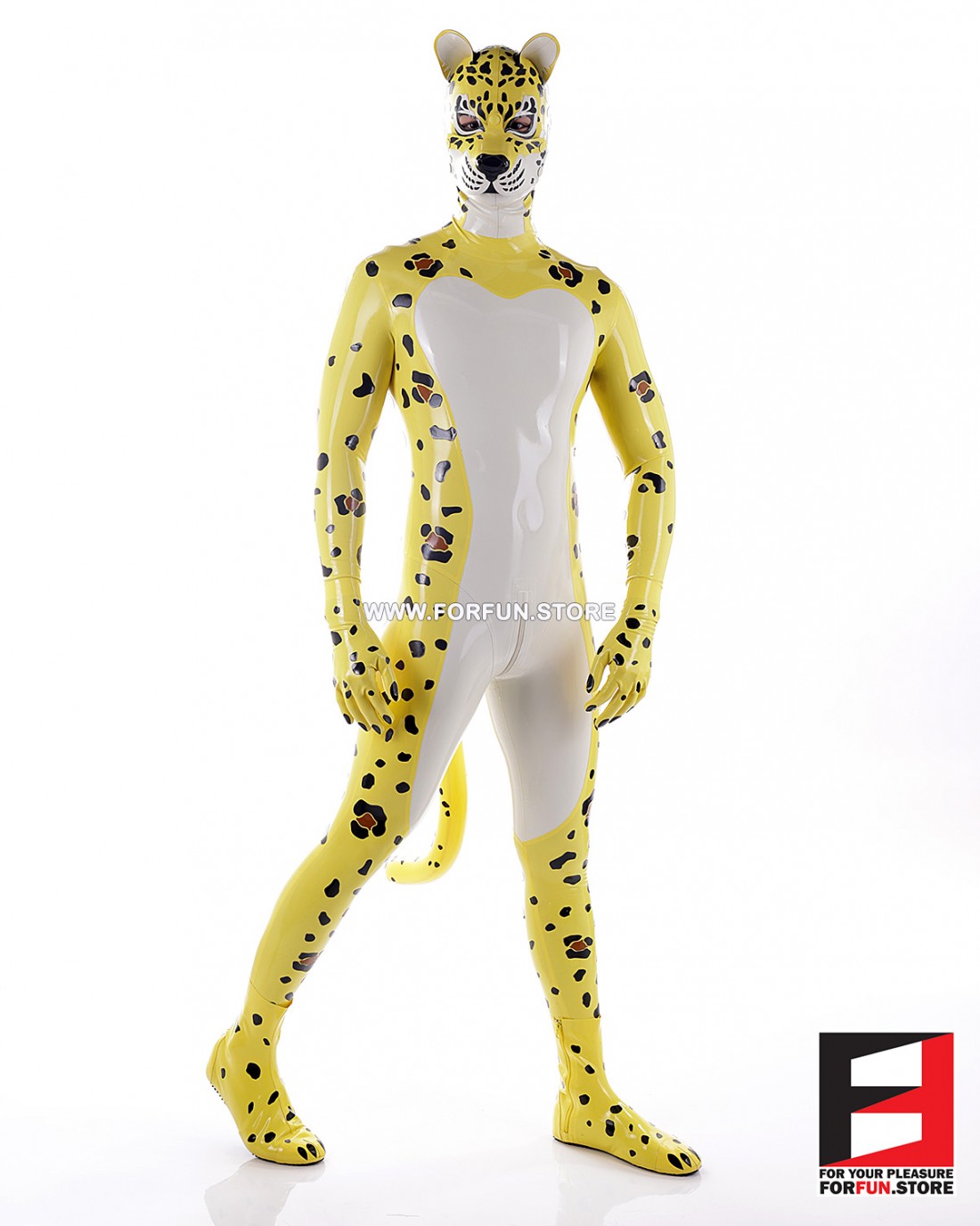 LATEX LEOPARD PETSUIT FOR YOUR PLEASURE : FORFUN