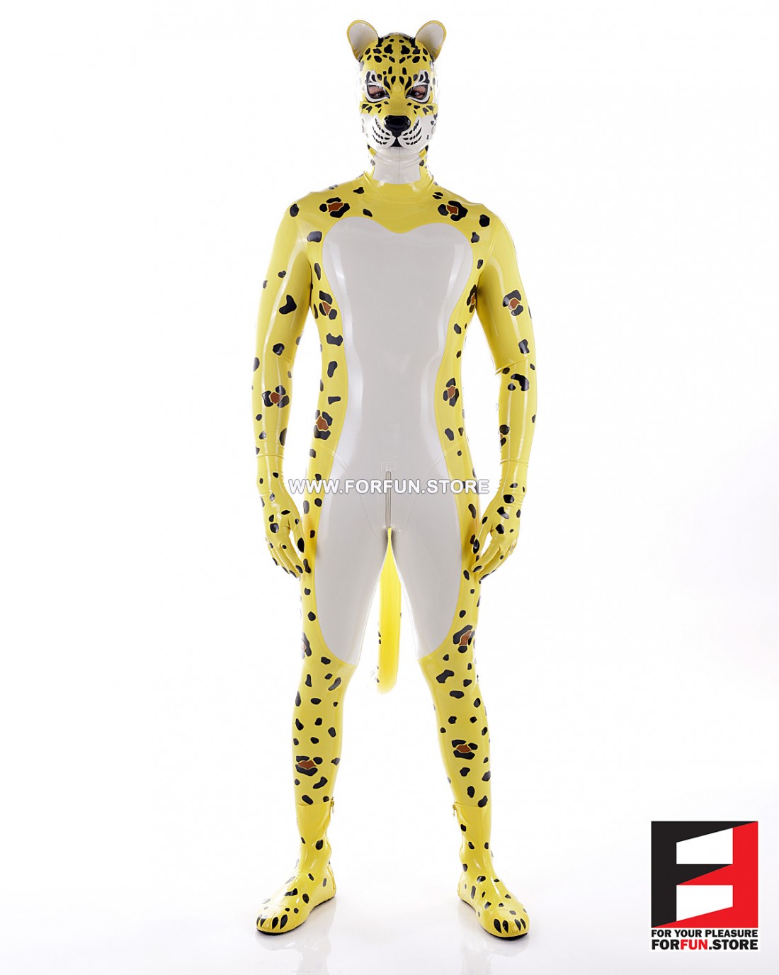 LATEX LEOPARD PETSUIT FOR YOUR PLEASURE : FORFUN