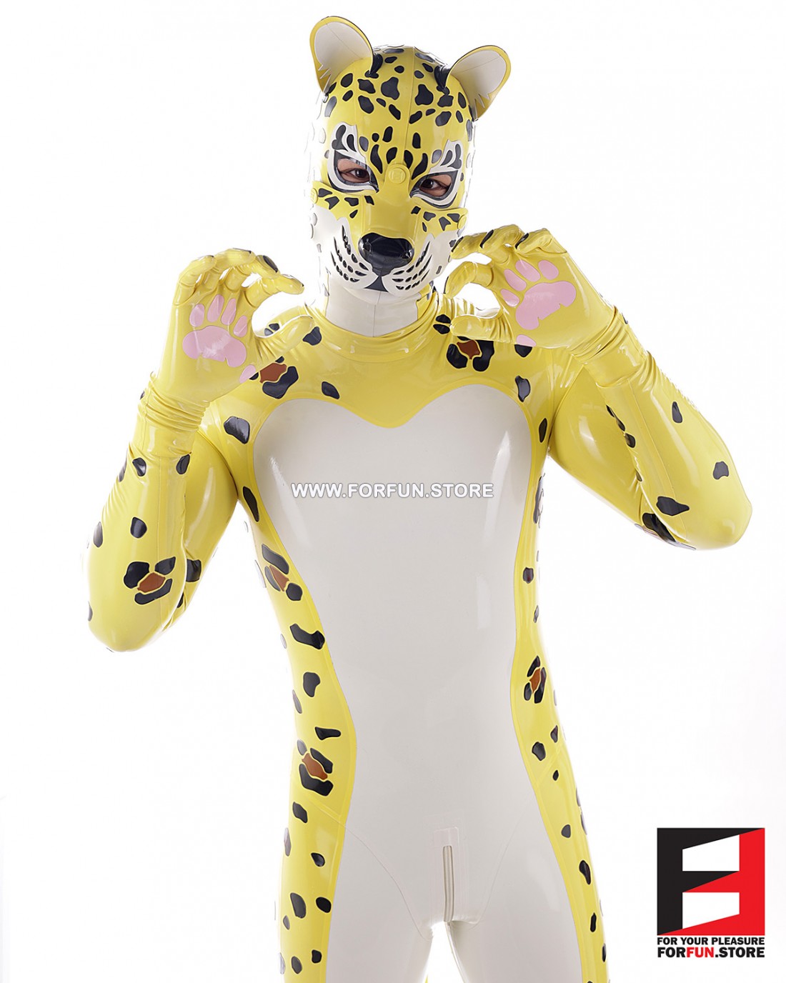LATEX LEOPARD PETSUIT FOR YOUR PLEASURE : FORFUN