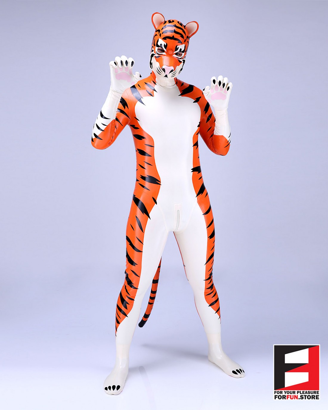 LATEX TIGER PETSUIT FOR YOUR PLEASURE : FORFUN