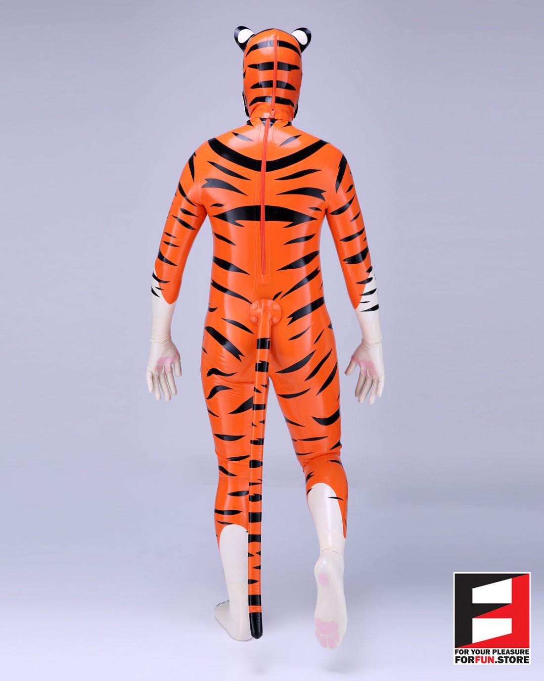 LATEX TIGER PETSUIT FOR YOUR PLEASURE : FORFUN