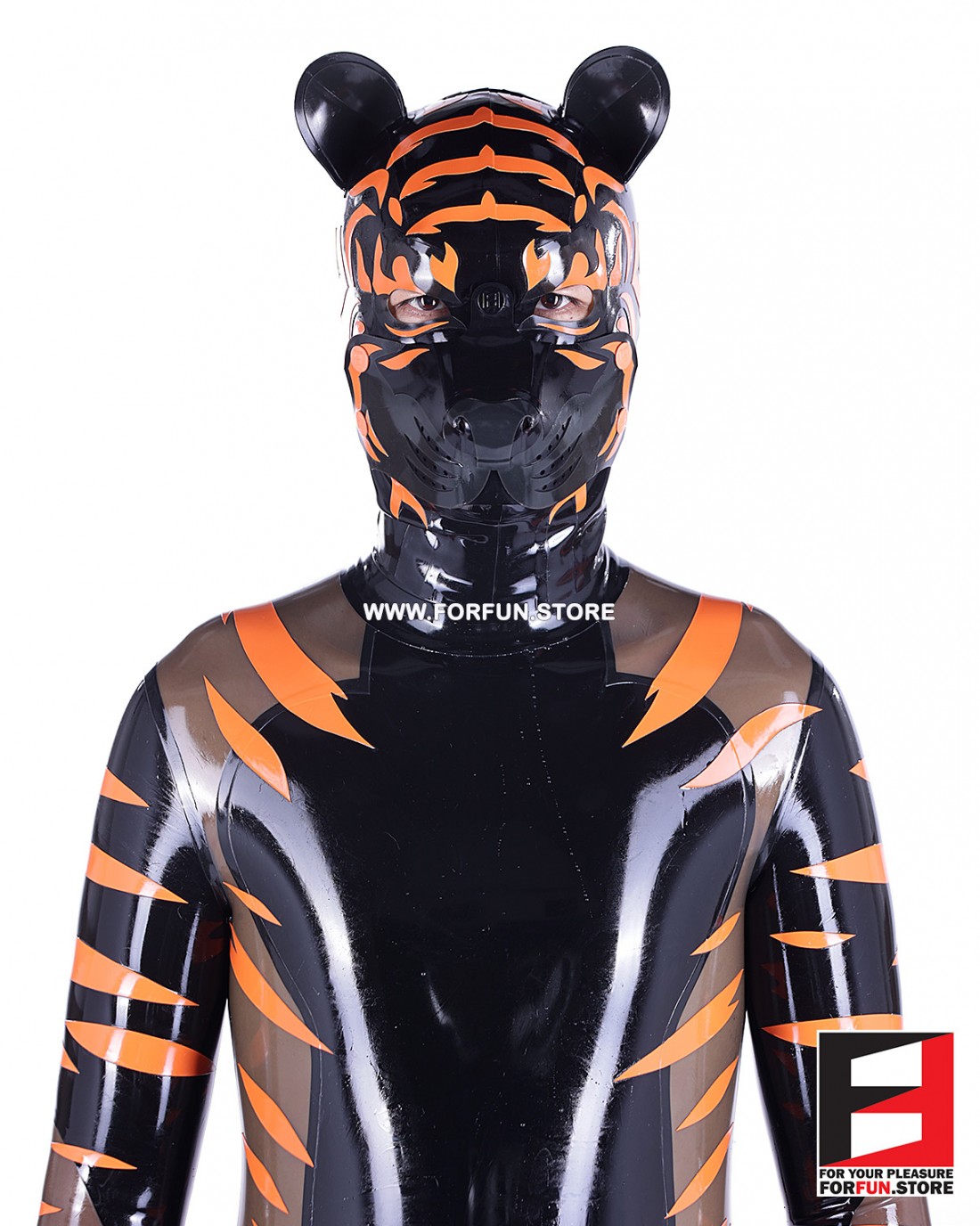 LATEX TIGER PETSUIT FOR YOUR PLEASURE : FORFUN