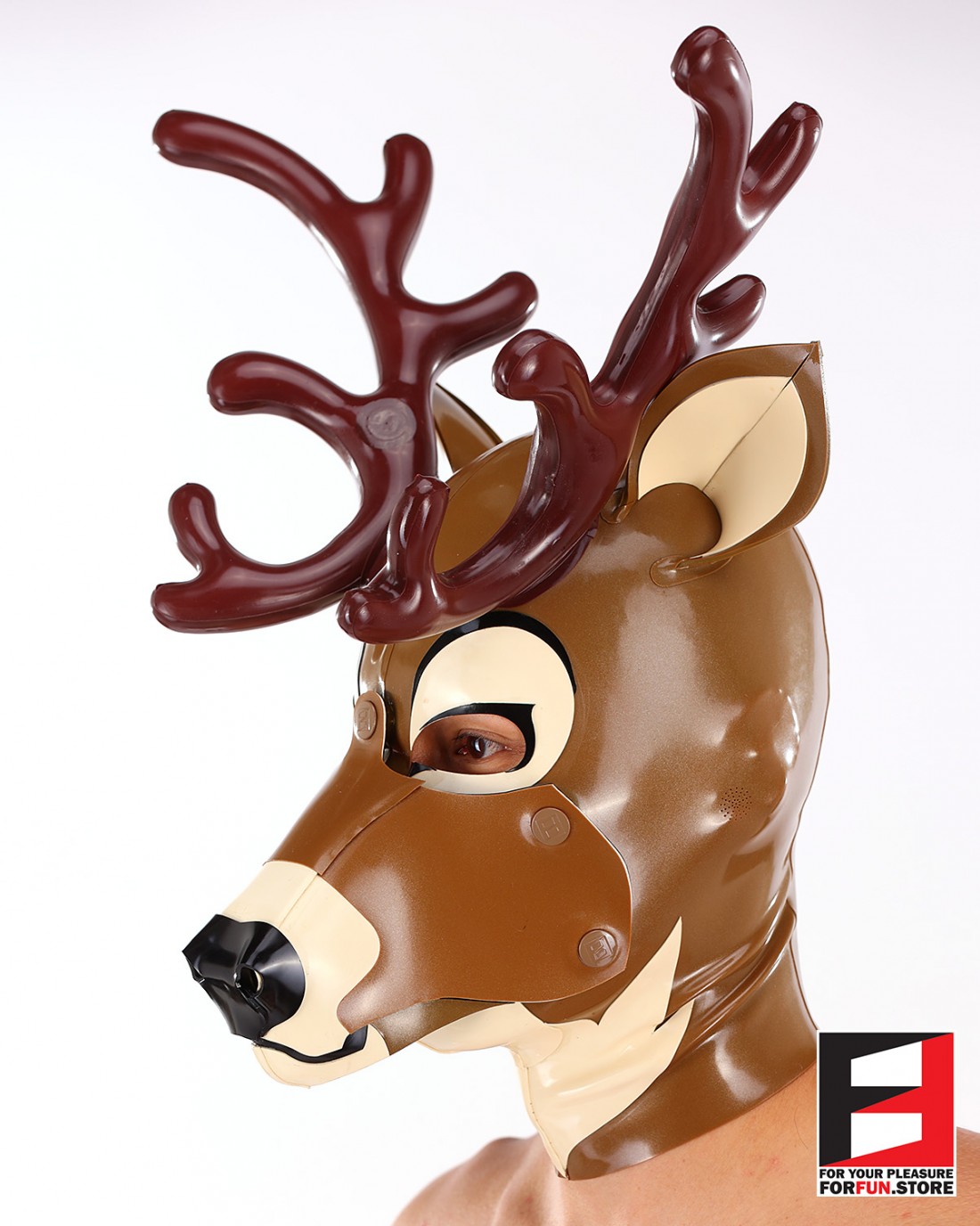 LATEX DEER MASK FOR YOUR PLEASURE : FORFUN