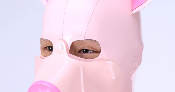 LATEX PIG MASK FOR YOUR PLEASURE : FORFUN