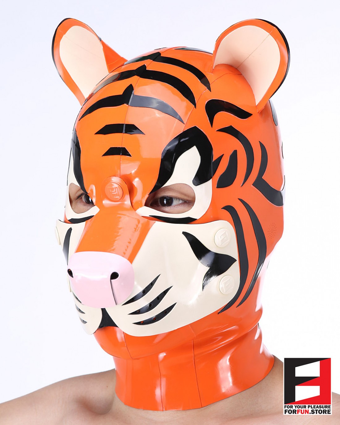 LATEX TIGER MASK FOR YOUR PLEASURE : FORFUN