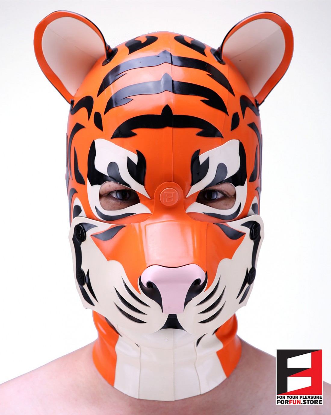 LATEX TIGER MASK FOR YOUR PLEASURE : FORFUN