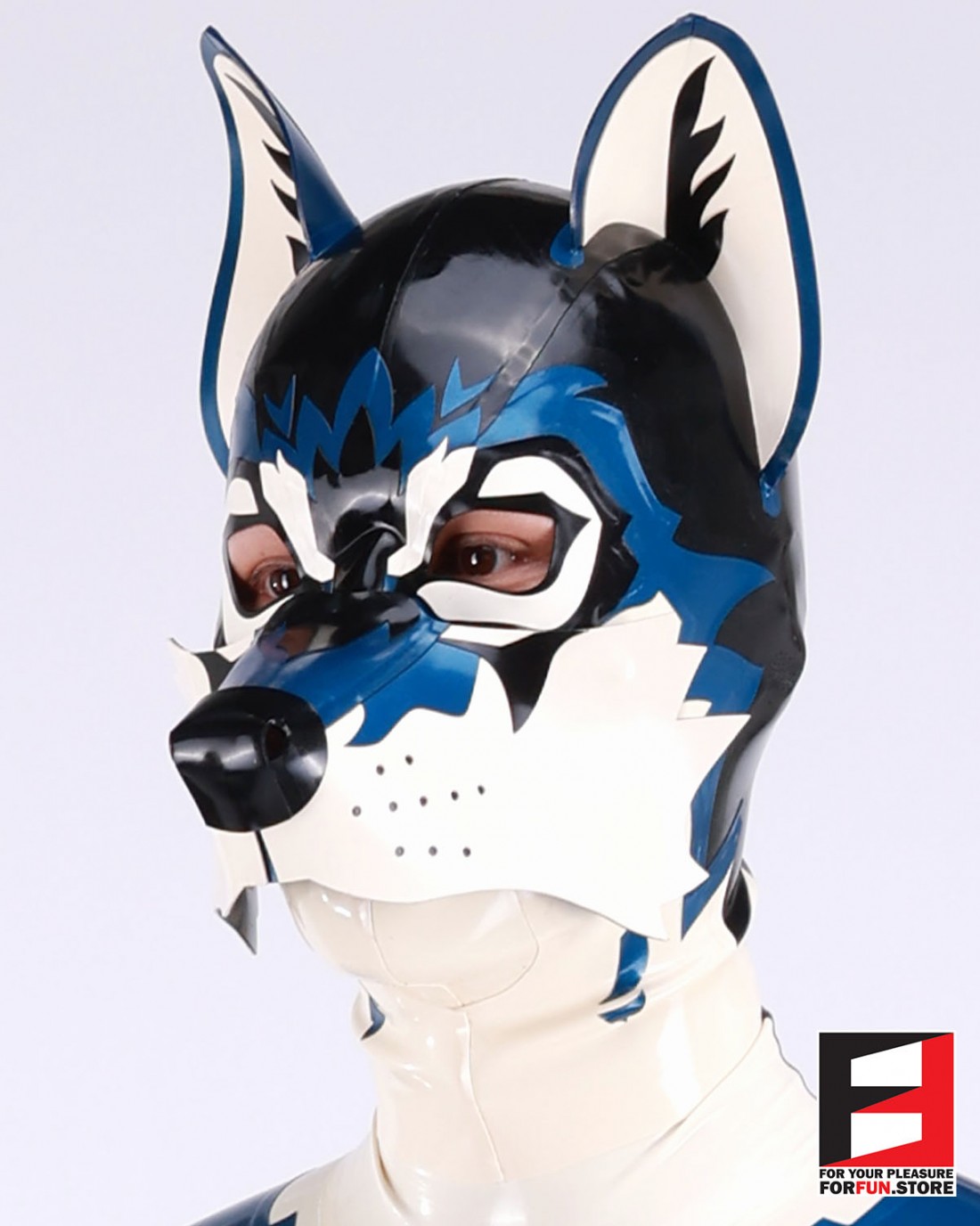 LATEX WOLF MASK FOR YOUR PLEASURE : FORFUN