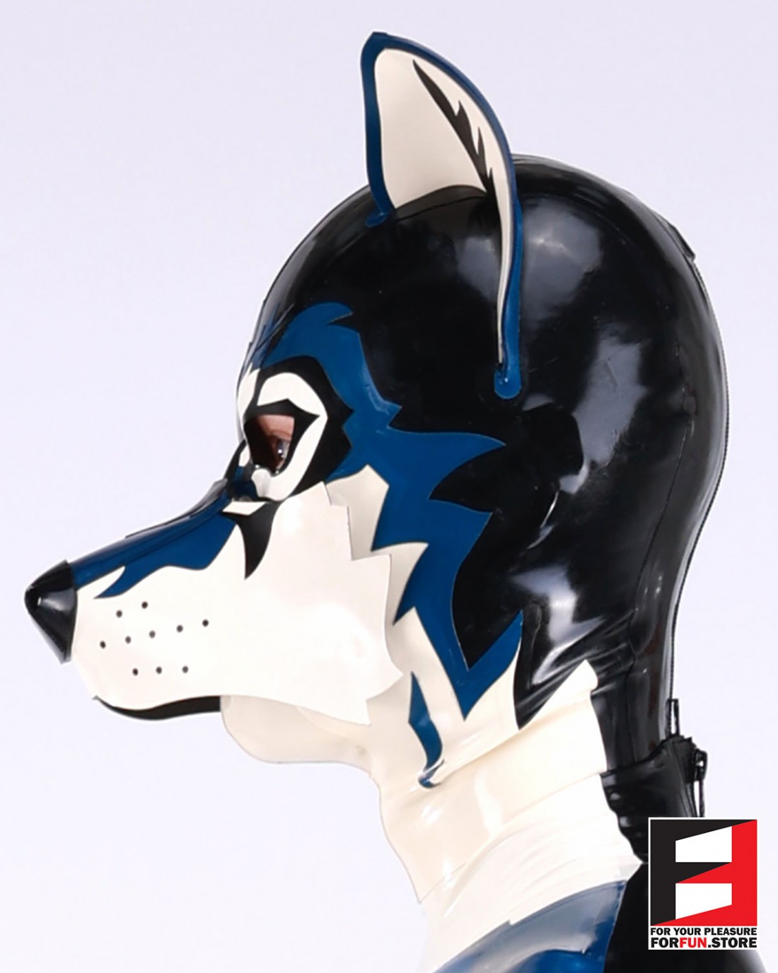 LATEX WOLF MASK FOR YOUR PLEASURE : FORFUN