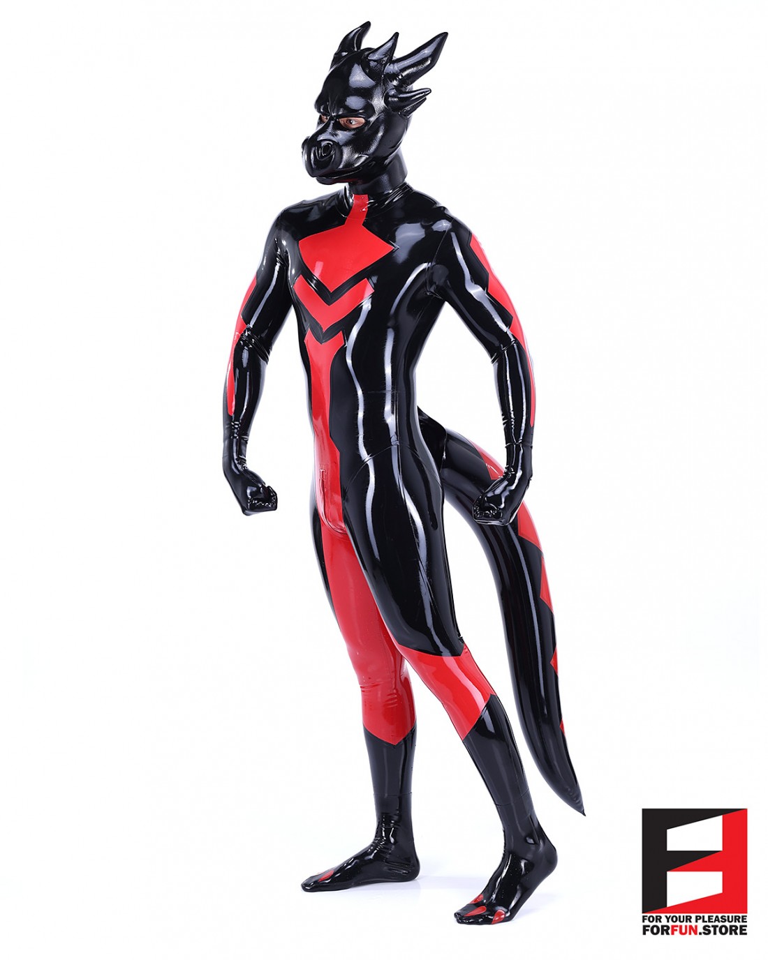 LATEX DRAGON PETSUIT FOR YOUR PLEASURE : FORFUN