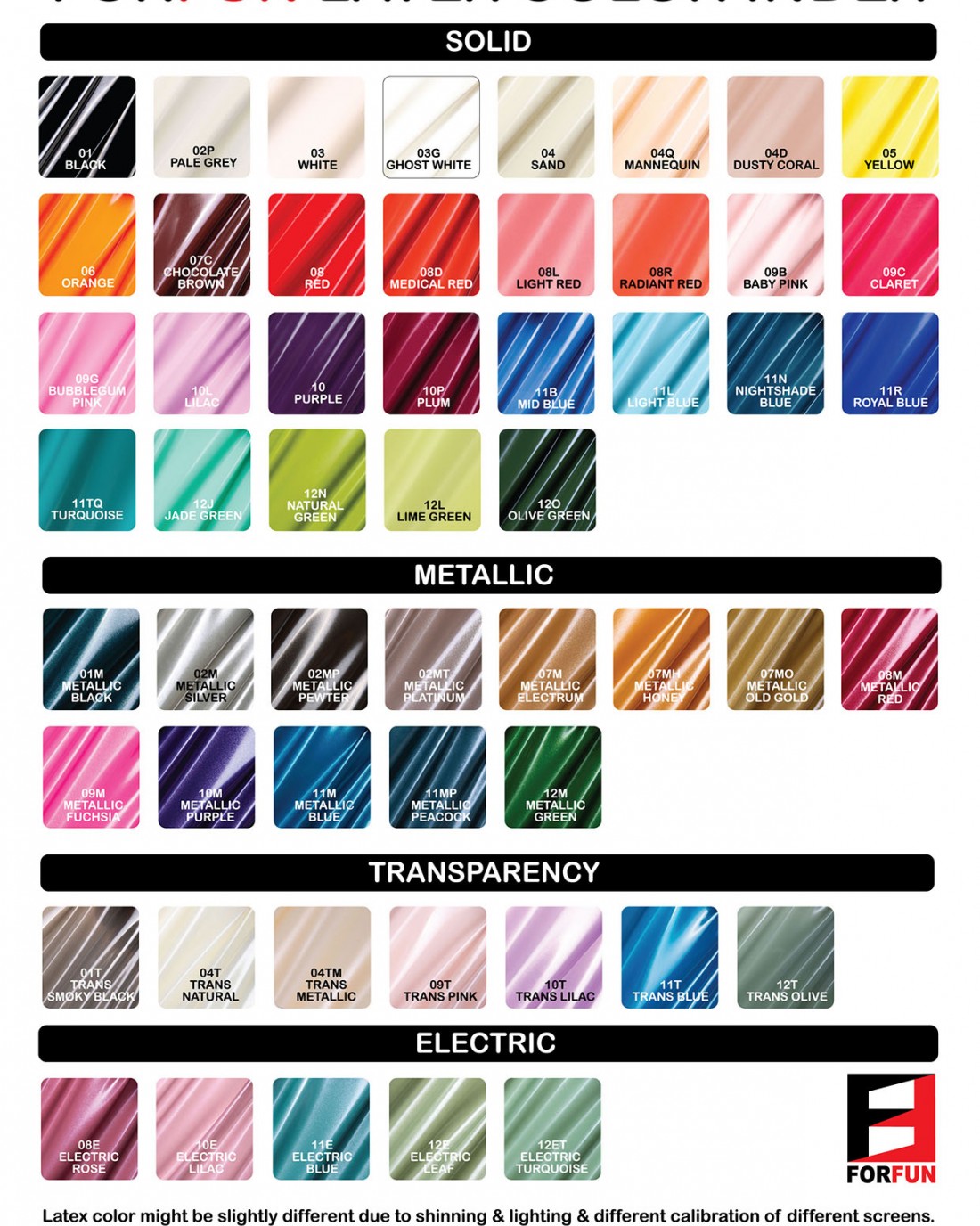 LATEX SHEET FOR YOUR PLEASURE : FORFUN