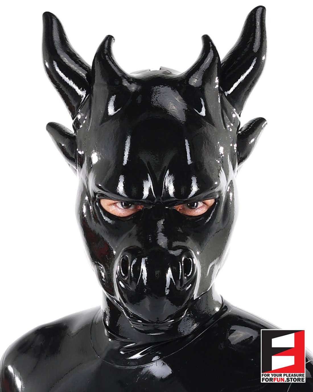 RUBBER DRAGON MASK FOR YOUR PLEASURE : FORFUN