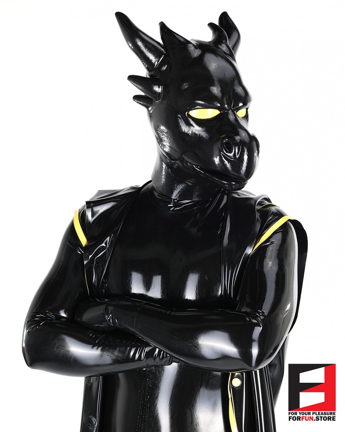 RUBBER DRAGON MASK FOR YOUR PLEASURE : FORFUN