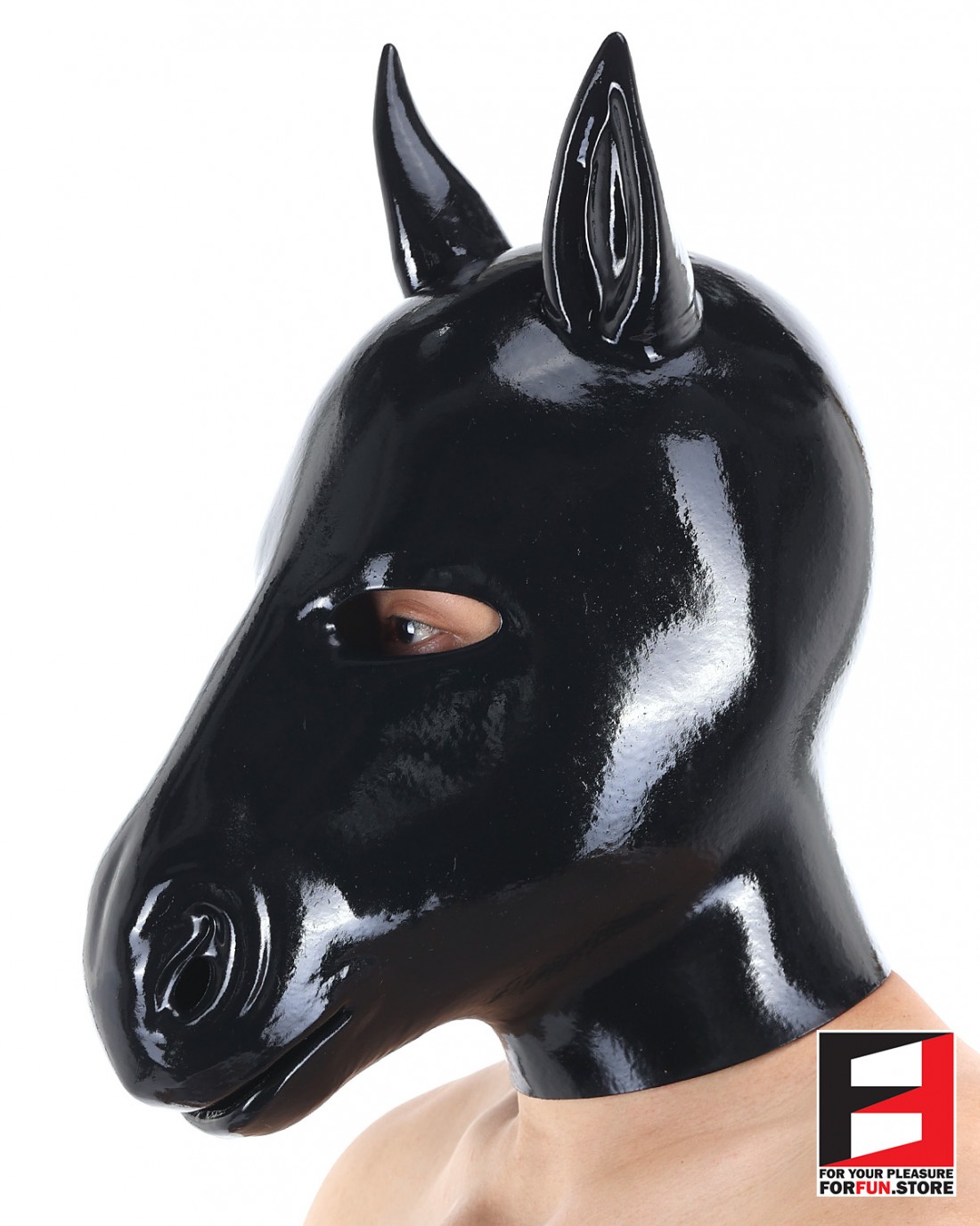 RUBBER HORSE MASK FOR YOUR PLEASURE : FORFUN