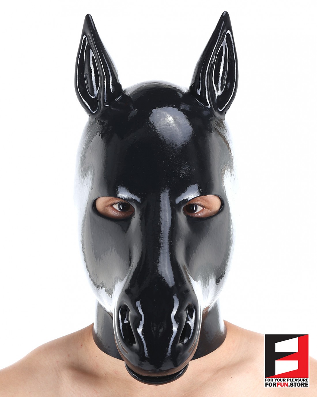 RUBBER HORSE MASK FOR YOUR PLEASURE : FORFUN