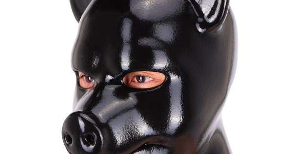 RUBBER PIG MASK FOR YOUR PLEASURE : FORFUN
